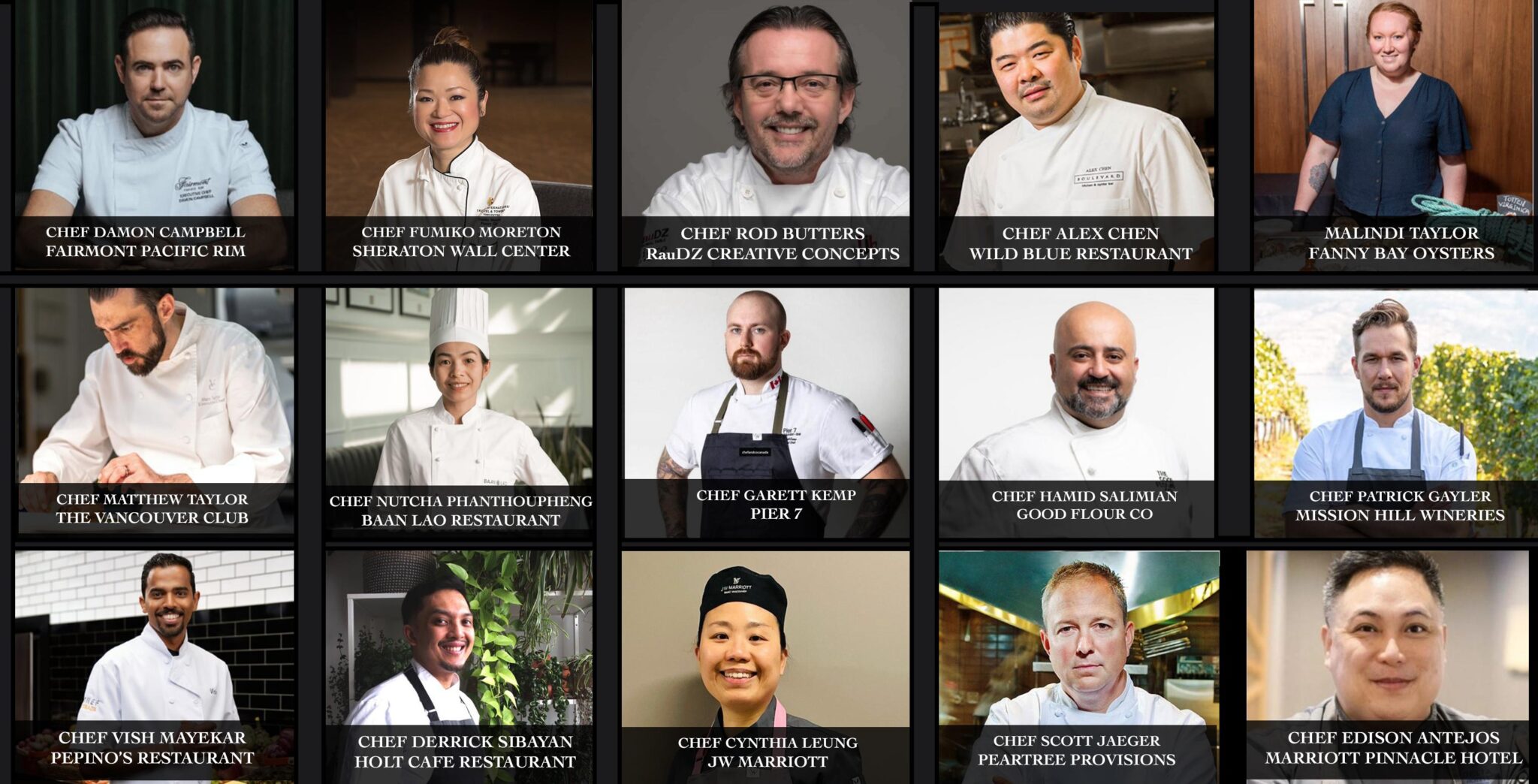 Hot Chefs & Cool Jazz Gala - April 14, 2023 - The Fairmont Pacific Rim ...
